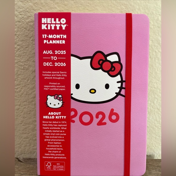 Hello Kitty | Office | Hello Kitty 7month Pink Planner | Poshmark